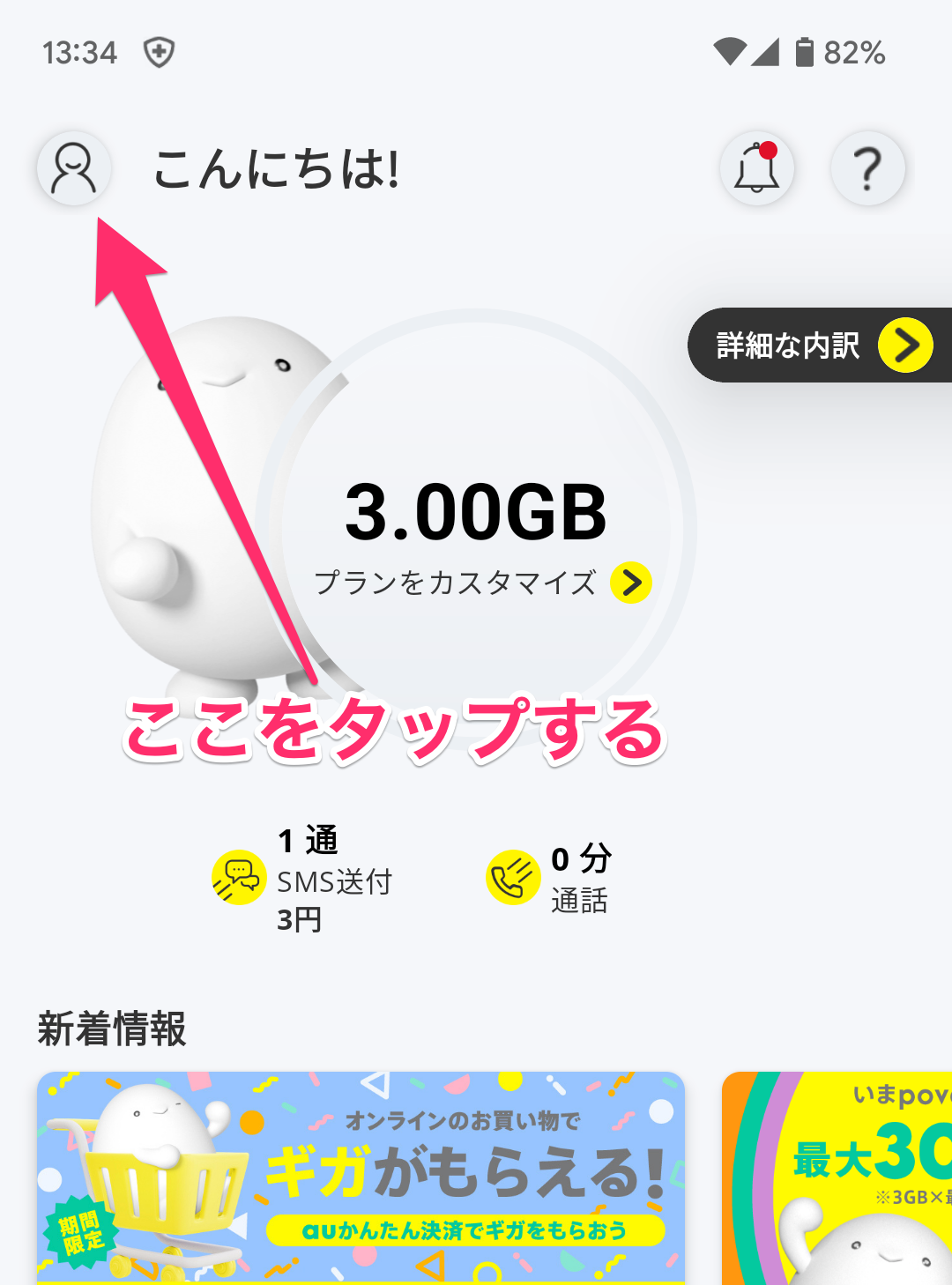 Google Pixel 6a の設定でPovoの電話番号が不明なのは仕様だった | penchi.jp