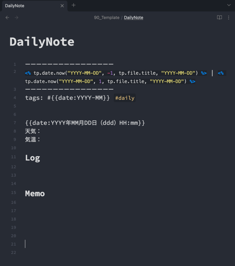 Obsidianのデイリーノート 2023 春 | penchi.jp