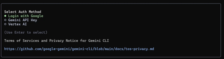 Gemini CLIをインストールする〜Google Workspaceアカウント使用 | penchi.jp